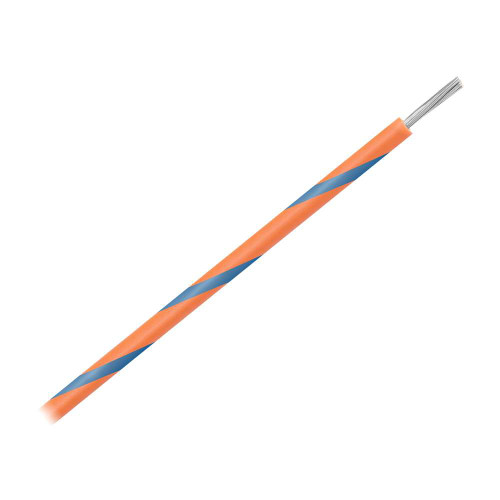 Pacer 16 AWG Gauge Striped Marine Wire 500' Spool - Orange w/Blue ...