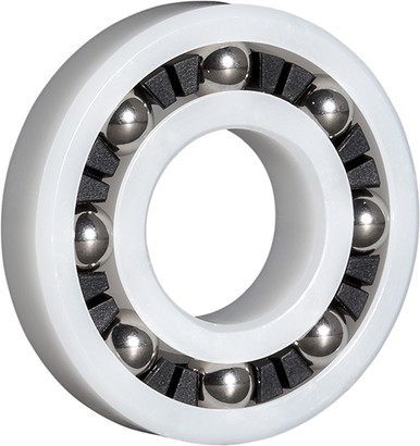 AR16-1B-6, SINGLE ROW, INCH SIZE, ACETAL PLASTIC RADIAL BALL BEARING ...