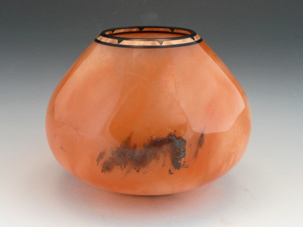 500A-3 #3 Translucent Orange With Shale