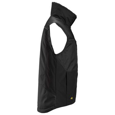 SNICKERS Vest | 4548 Black Full Zip Allround Work Winter Vest with Pile ...