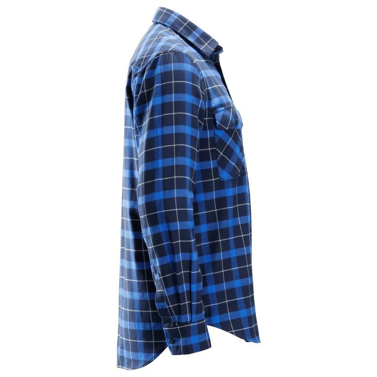 SNICKERS Shirt | 8516 Blue / Black Ruffwork Shirt with Flannel