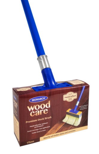 MONARCH Wood Care 175mm Decking Brush for Timber Oil