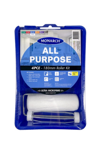 MONARCH Paint Kit 180mm/9mm Nap All Purpose Roller Paint Kit