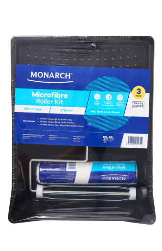 MONARCH Paint Kit 270mm/10mm Heavy Duty Roller Paint Kit 3 Pieces