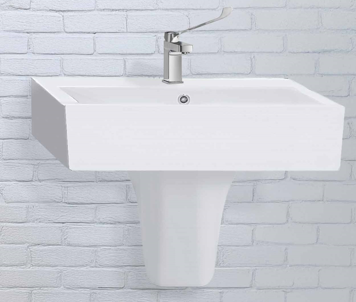 Sierra Wall Hung Basin NZ | Modern Design, Kohler White Finish