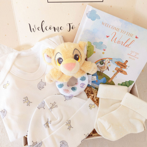 Welcome To The World Little One NEW BABY GIFT BOX Simba - Nappy Cake Shop