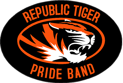 Republic Tiger Pride Band-2024 Official Tiger Pride Band Logo sticker ...