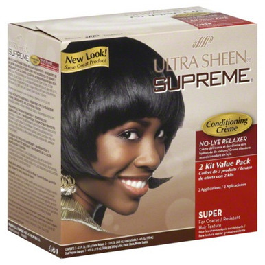 Ultra Sheen Supreme No-Lye Conditioning Creme Relaxer (2 Kits ...