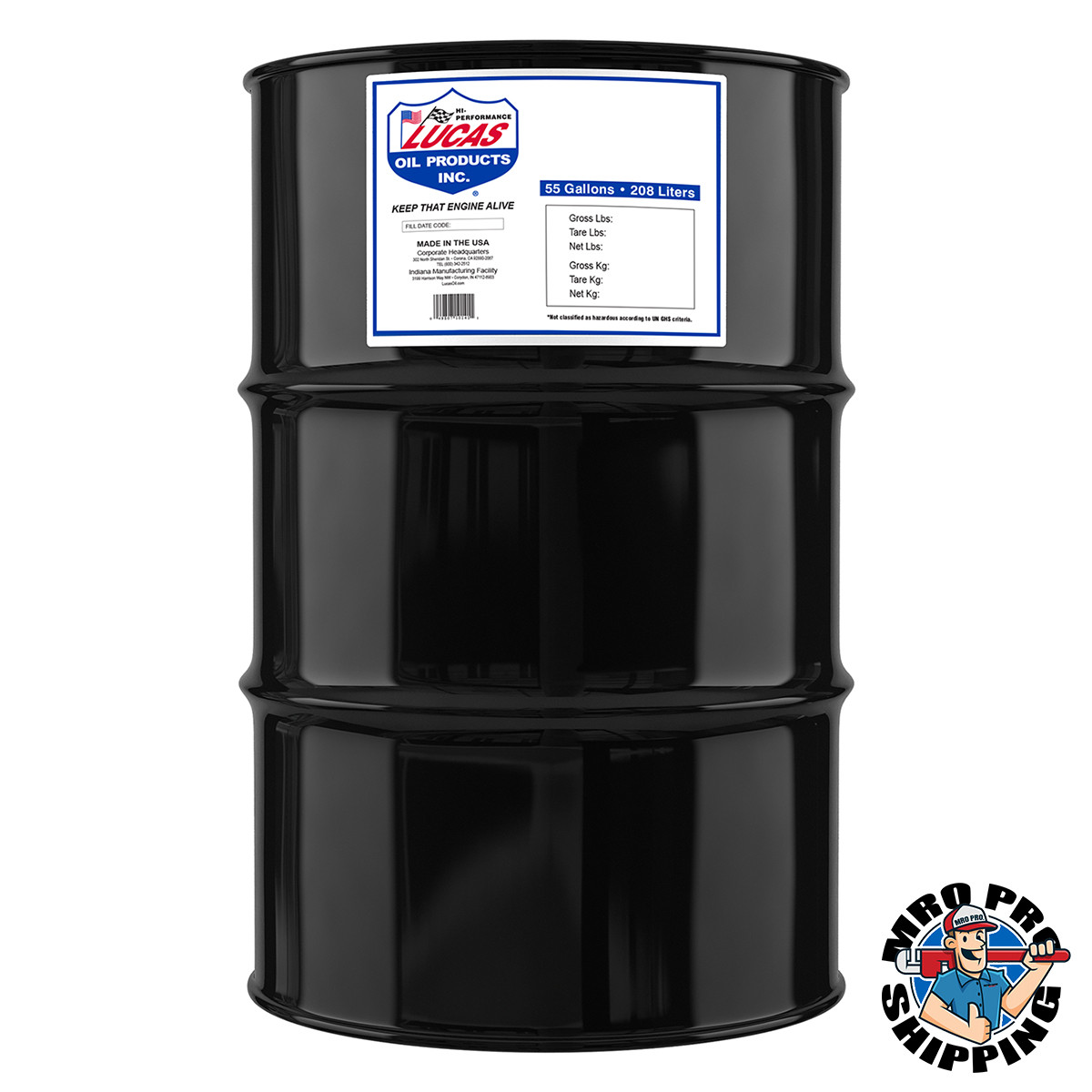 Lucas Oil Synthetic Compressor Oil ISO 46, 5 Gal Pail (1 PAL
