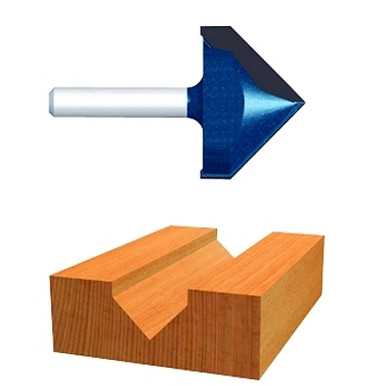 Bosch Power Tools 7/8" C.T. V GROOVING ROUTER BIT (1 BIT / BIT ...