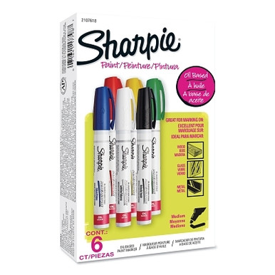 Sharpie Oil Based Paint Marker, Assorted, Medium, Bullet (2 PK / CT ...