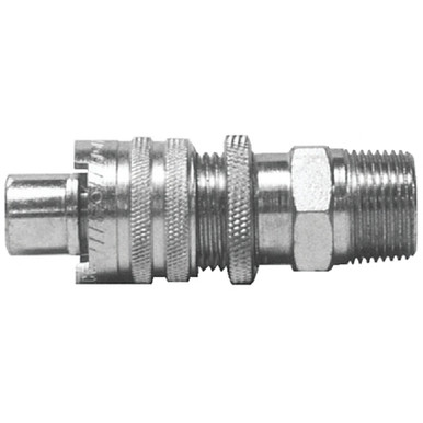 Dixon Valve Dix-Lock Quick Acting Couplings, 1/2 in (NPT), Male/Male ...