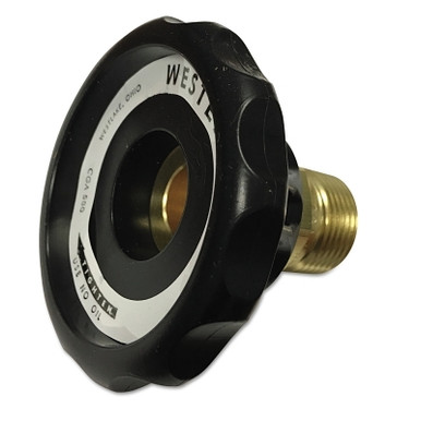 Western Enterprises Regulator Inlet Nut, Argon/Helium/Nitrogen, Plastic ...