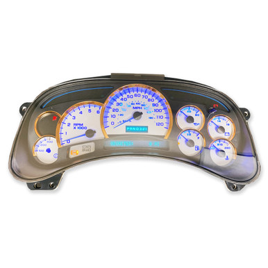 6 Gauge Gas Instrument Cluster 2003 2004 2005 Avalanche Denali Suburban ...