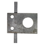 Lally Column Plate - Center Hole with Single Strap