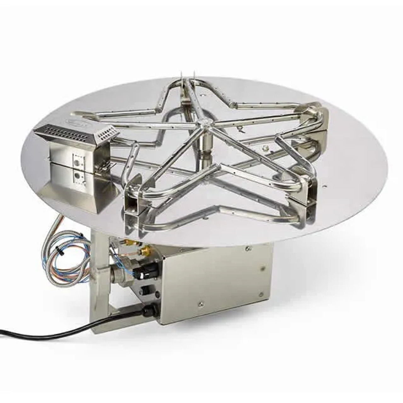 Penta Round Flat Gas Fire Pit Insert