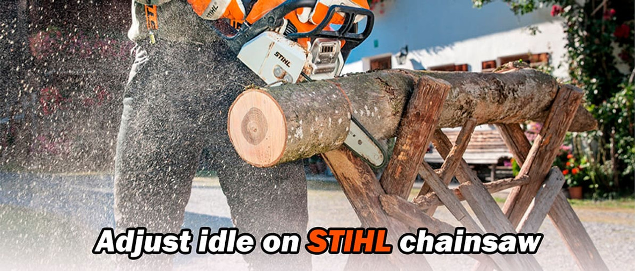 How To Adjust Idle on Stihl Chainsaw - CHAINSAW PARTS