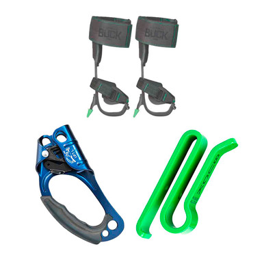 Blue Single Lift Ascender Kit With BuckCarrier Chainsaw Carrier And ...