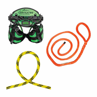 Yellow, Black 24 Strand Arborist Rope Kit With Dead Eye Sling with ...