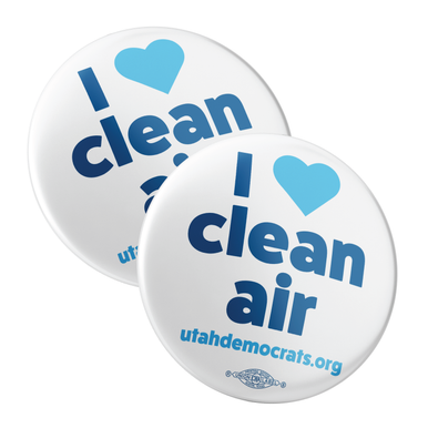 I Heart Clean Air (2.25" Mylar Button -- Pack Of Two!) - Utah ...