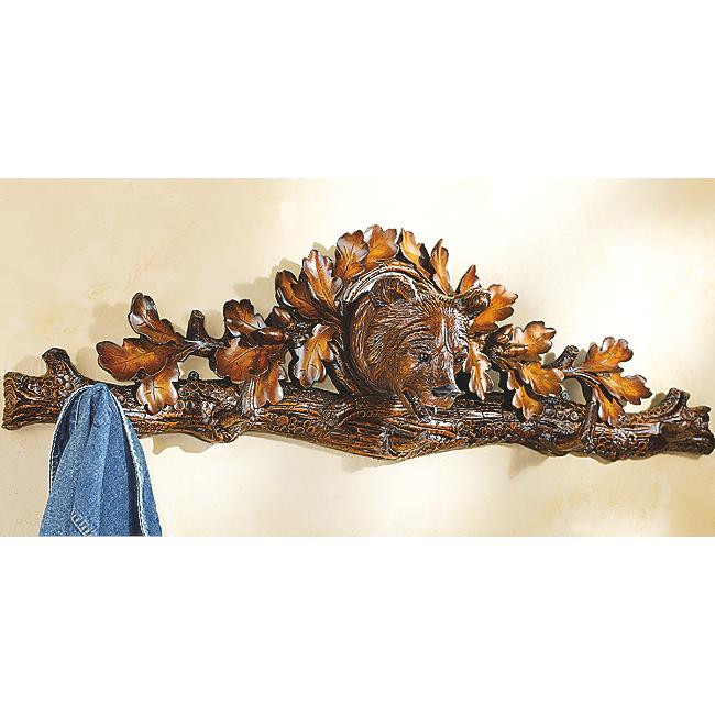 Aspen Stag Five Hook Coat Rack | Black Forest Decor