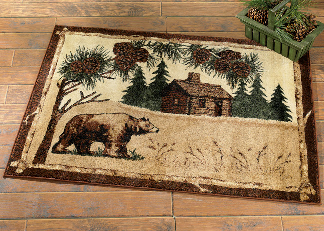Bear Rugs: Cabin Bear Rug | Black Forest Decor
