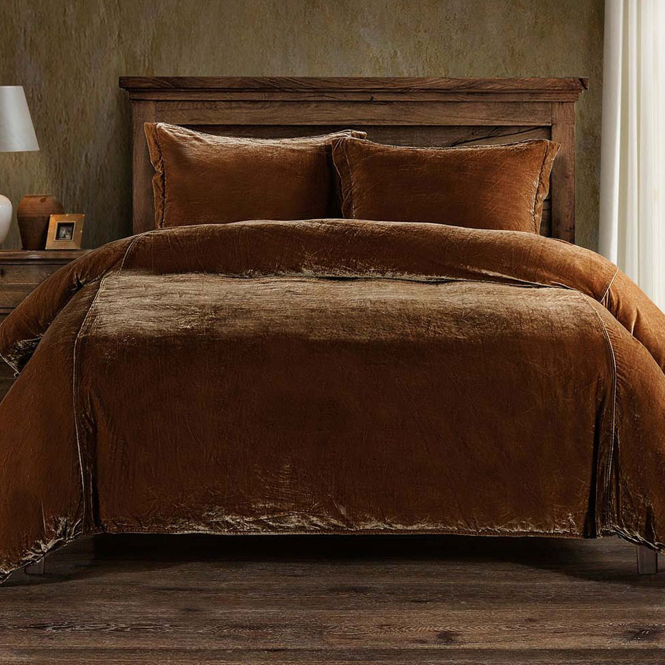 Copper Luxe Velvet Curtain | Black Forest Decor