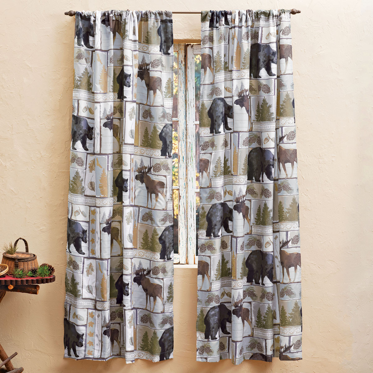 Rustic Curtains - Cabin Window Treatments | Black Forest Decor