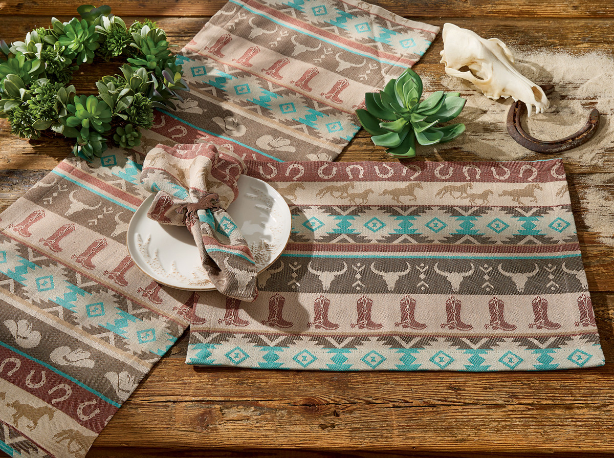 Rodeo Days Table Linens | Black Forest Decor