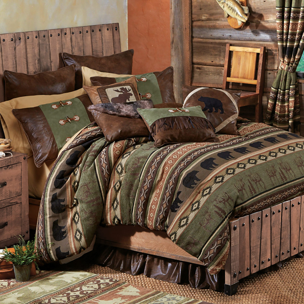 Rustic bedding sets king size store