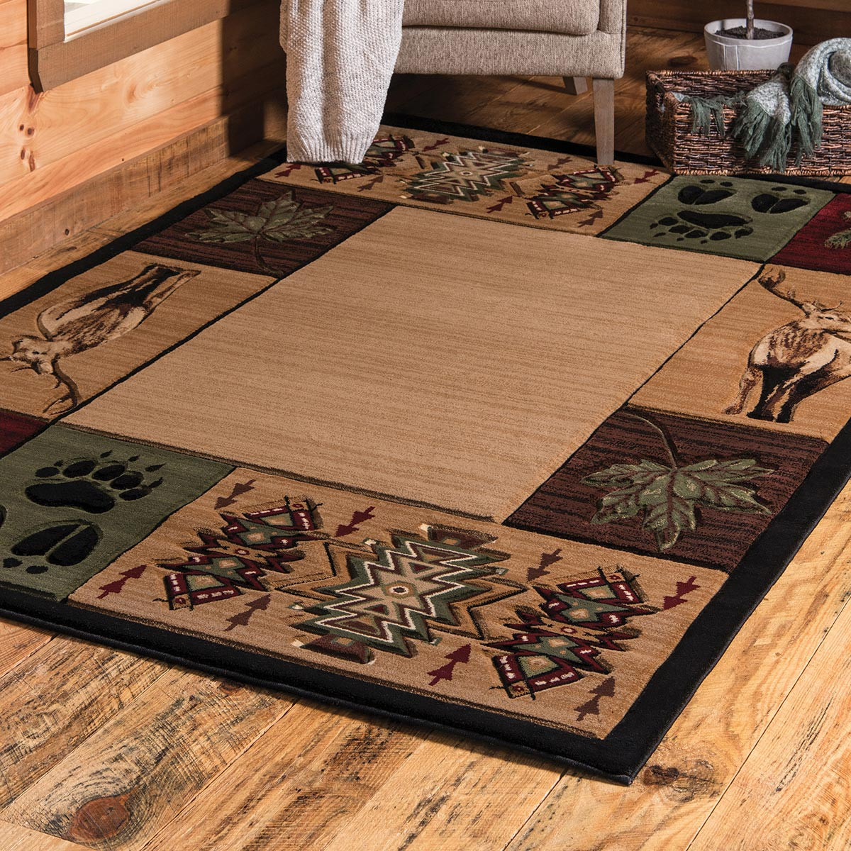 Tribal Forest Rug - 3 x 4 - OUT OF STOCK UNTIL 02/19/2025 | Black ...