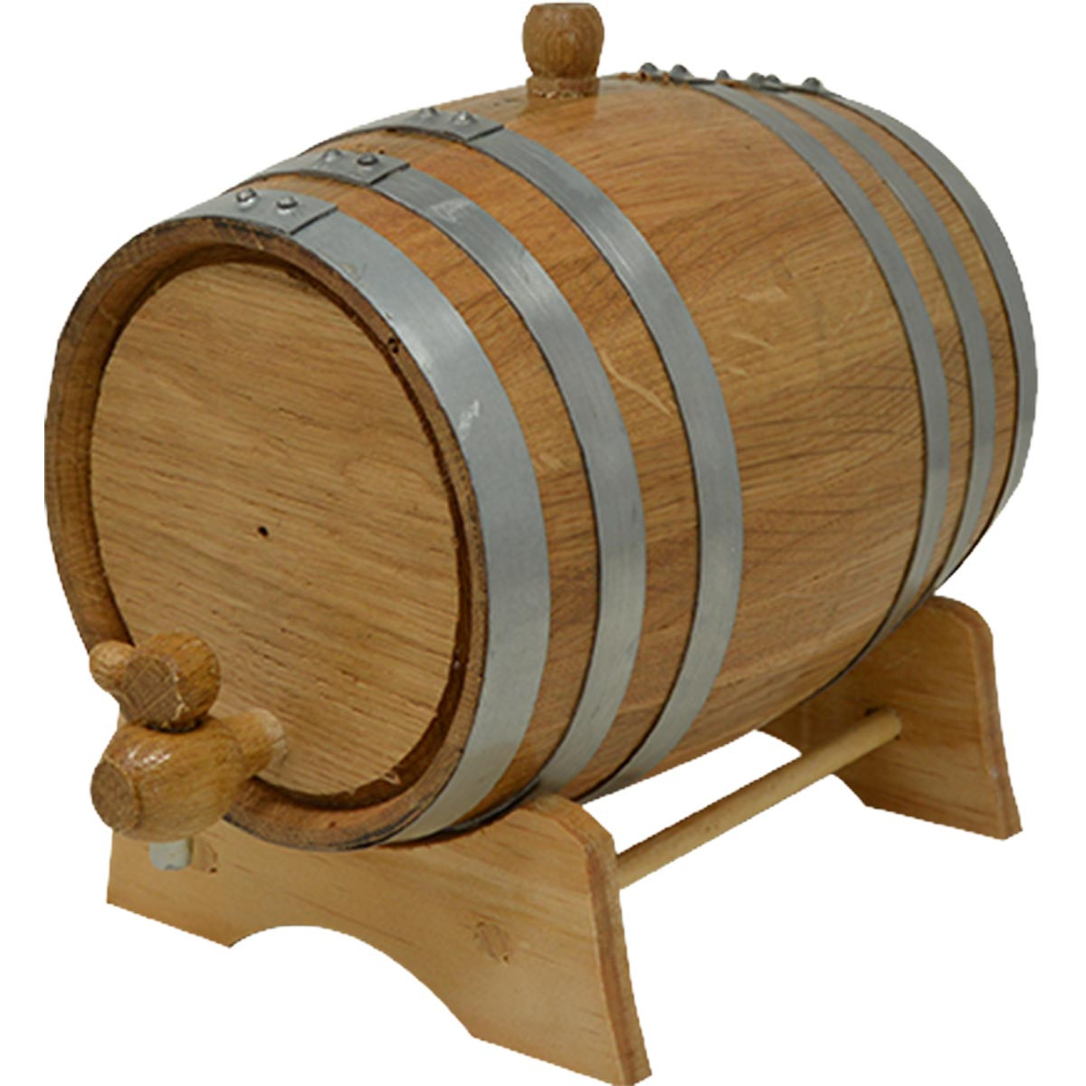 Genuine Oak Miniature Whiskey Barrel | Black Forest Decor