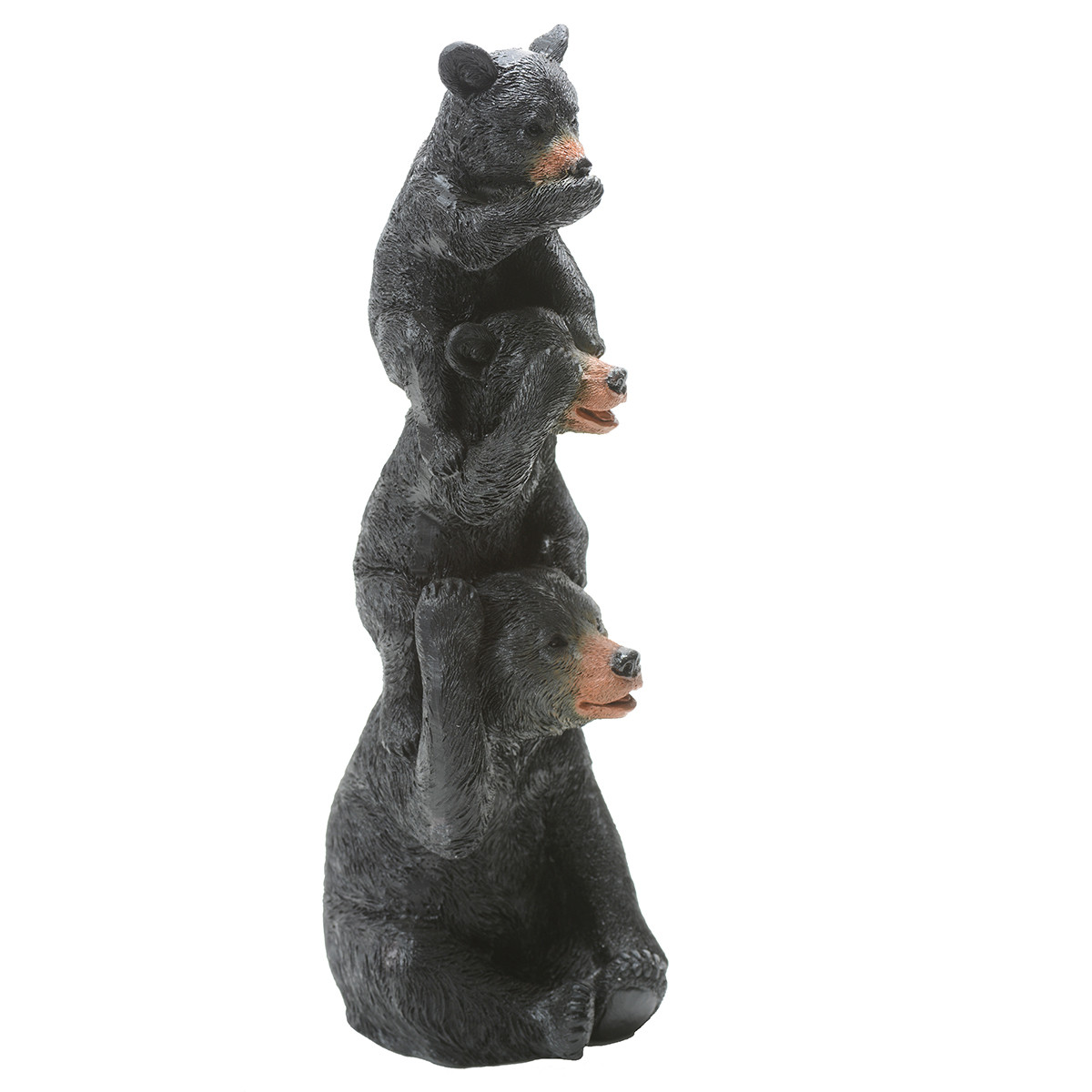 Black Bear Stack Sculpture | Black Forest Decor