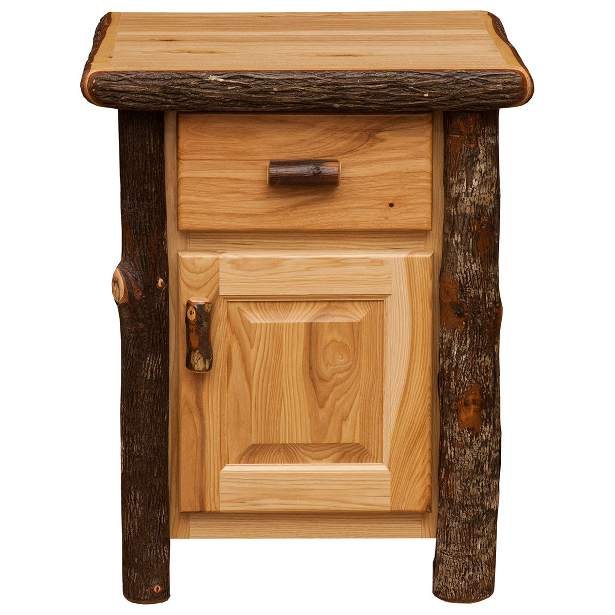 Hickory Enclosed End Table | Black Forest Decor