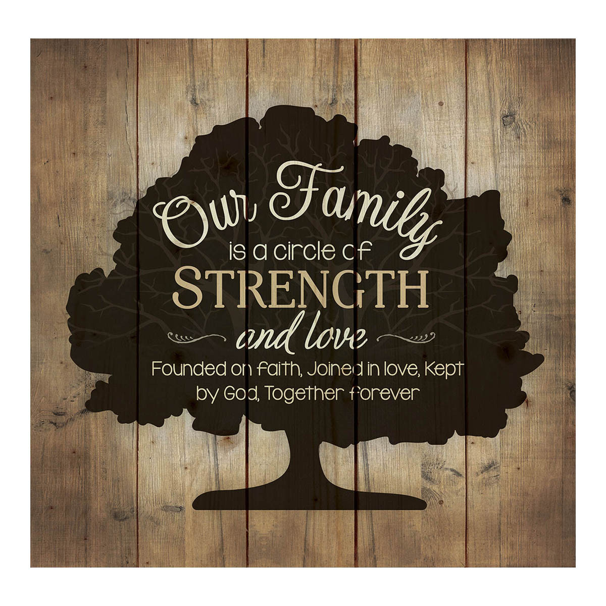 Family Circle Square Pallet Sign | Black Forest Decor