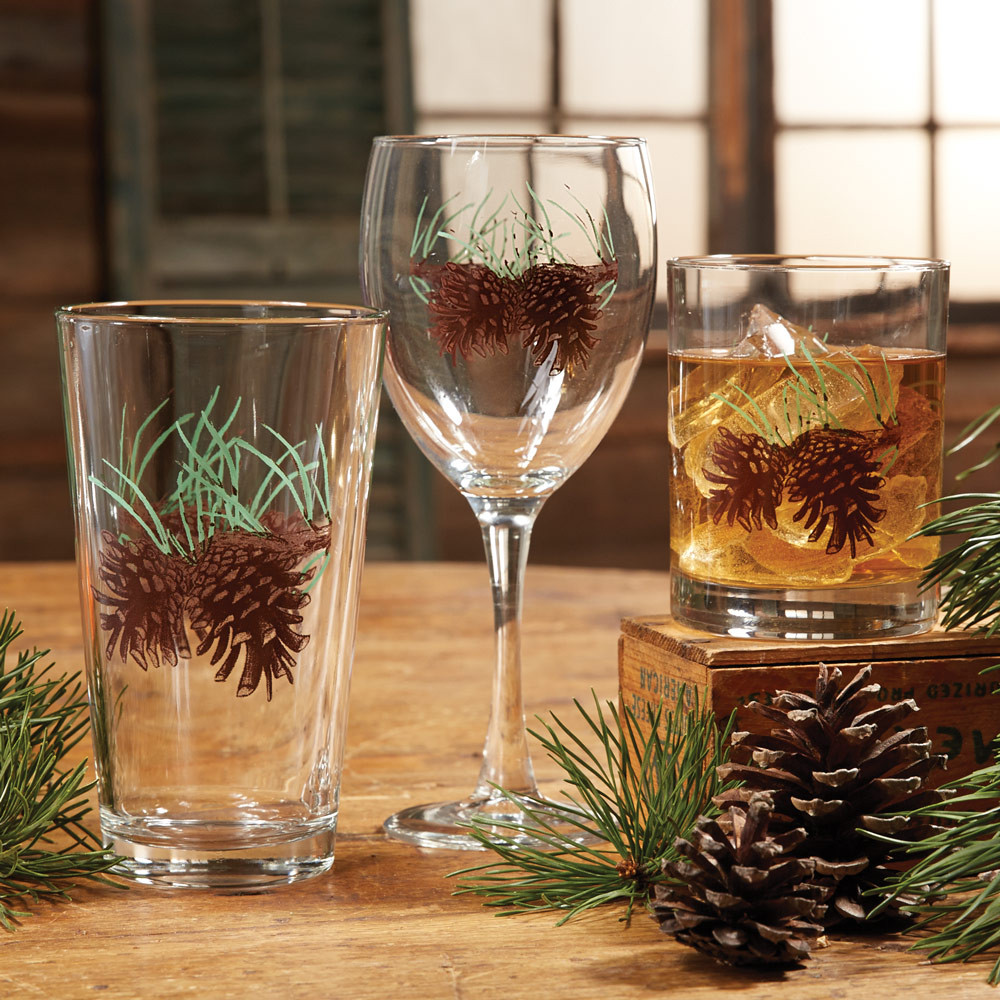 Rustic Glassware at Black Forest Decor