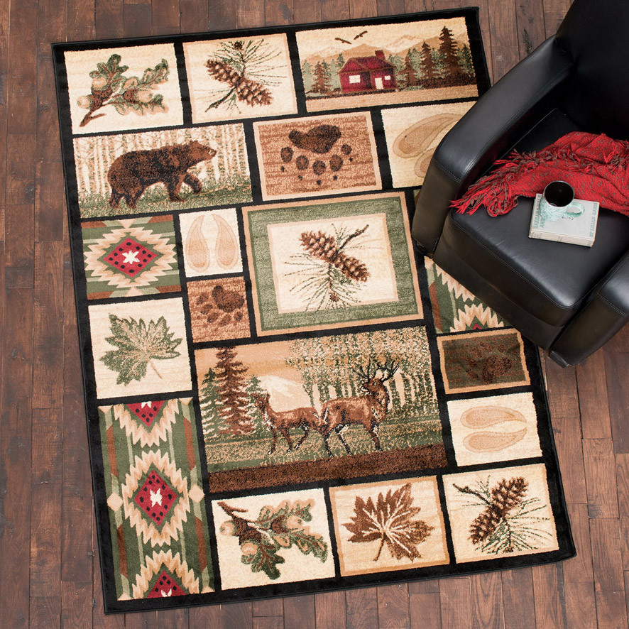Rustic Retreat Rug - 8 x 11 | Black Forest Decor