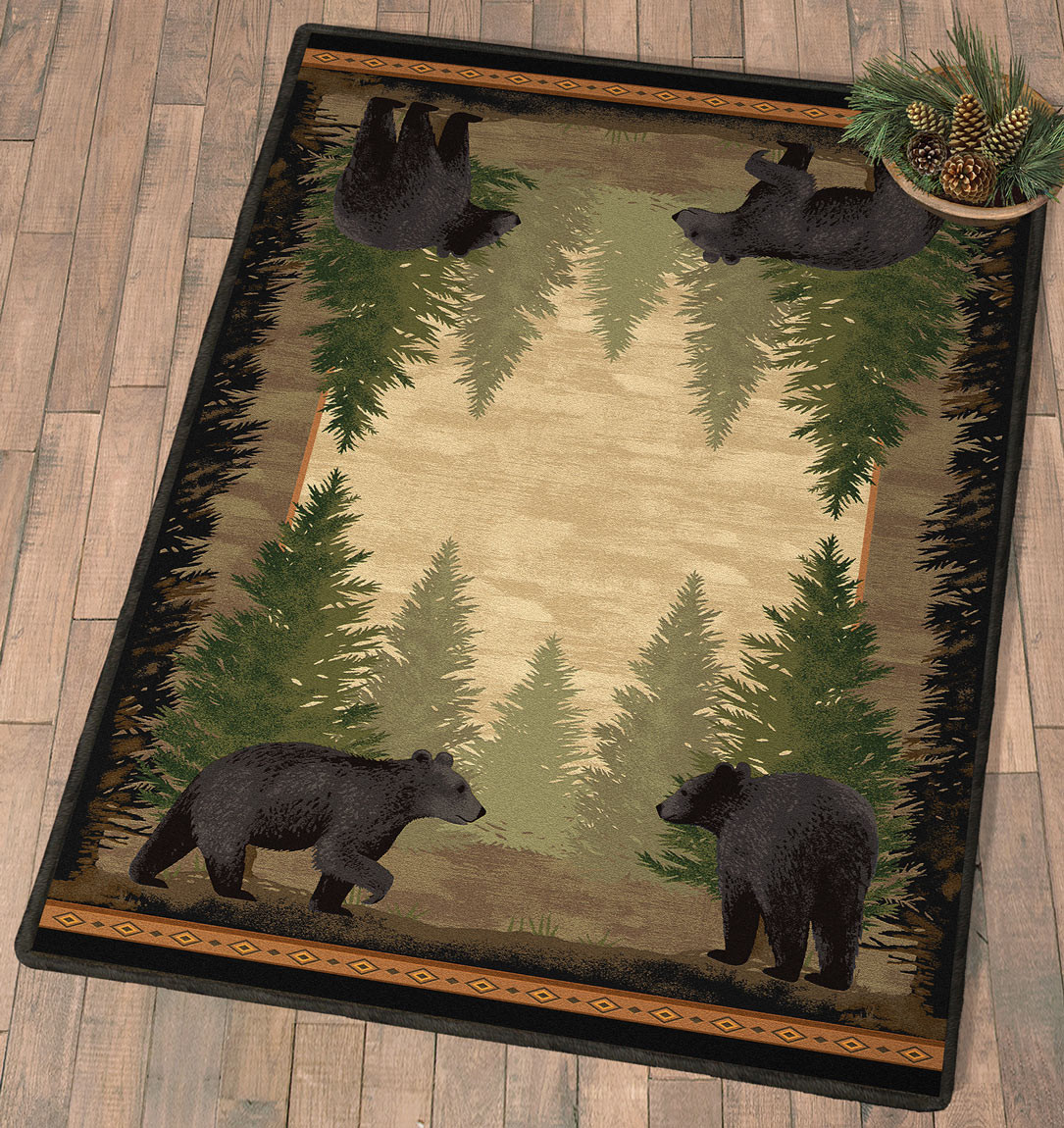 Timberline Bear Rug Collection | Black Forest Decor