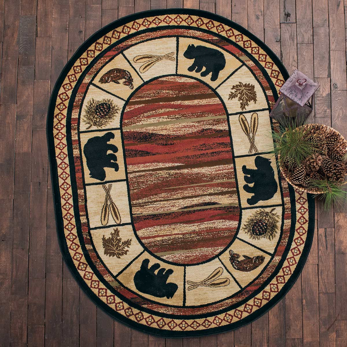 Rustic Wildlife Rugs, Including Bear Themed Rugs | Black Forest Décor
