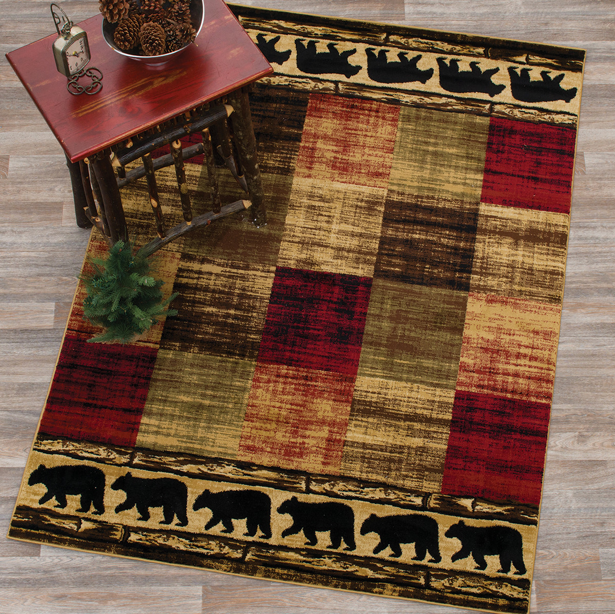 Rustic Wildlife Rugs, Including Bear Themed Rugs | Black Forest Décor
