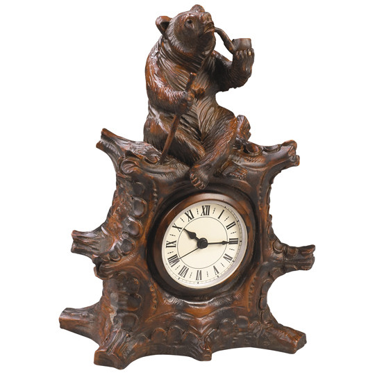 Rustic Clocks & Wildlife Clocks: Black Forest Branch Clock | Black ...
