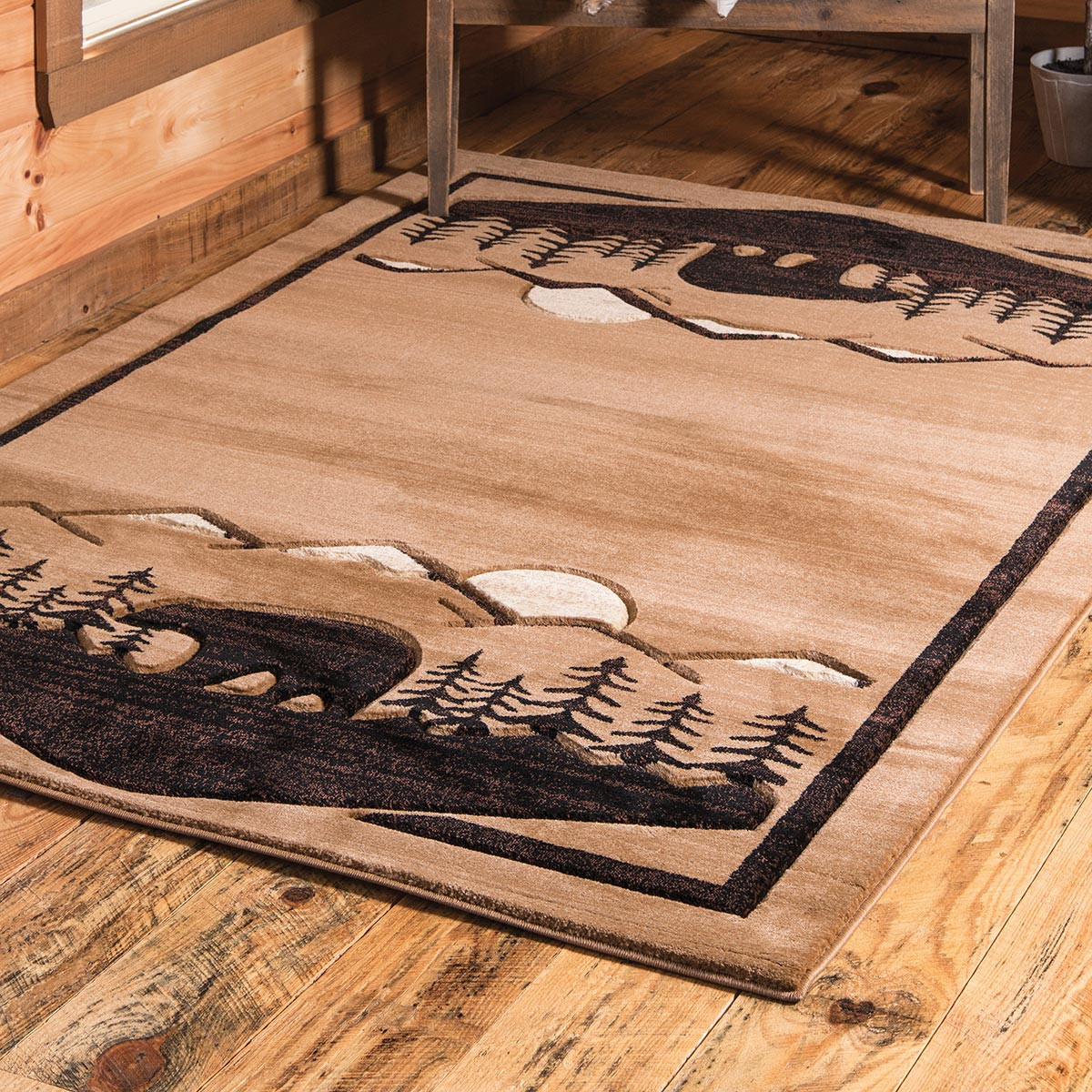 Horizon Mountain Rug - 3 x 4 | Black Forest Decor