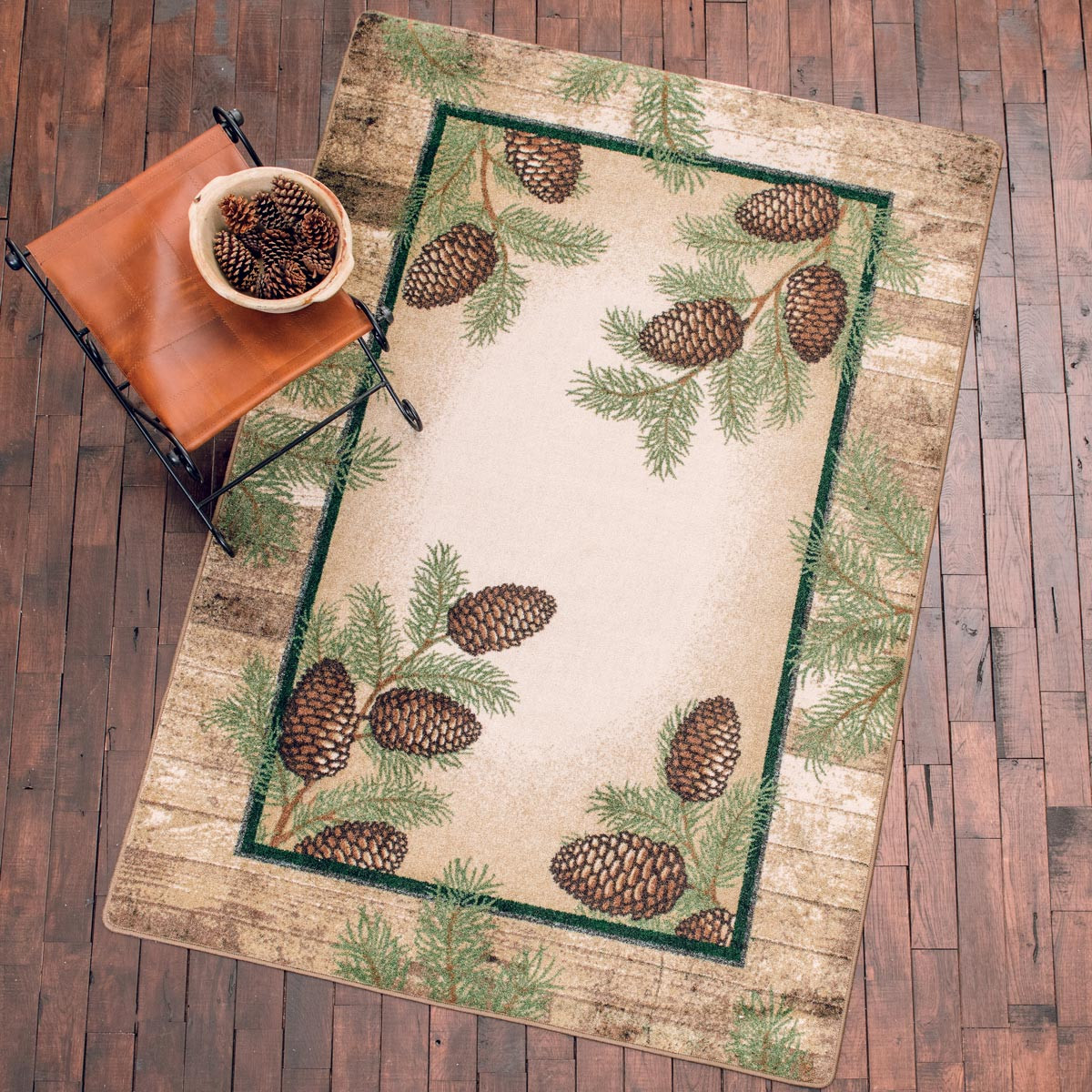 Wildlife Rugs: 2 x 3 Nature's Branches Rug | Black Forest Decor