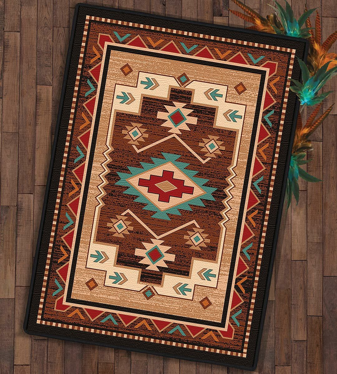 Woodland Trails Rug - 2 x 8 | Black Forest Decor
