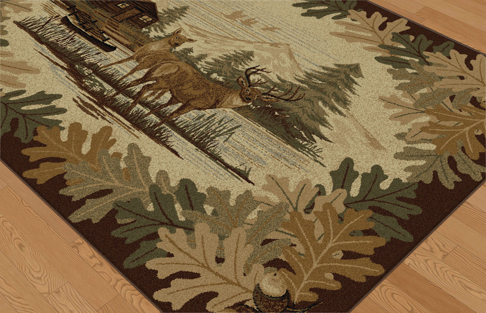 Hunting Retreat Rug - 5 x 7 | Black Forest Decor