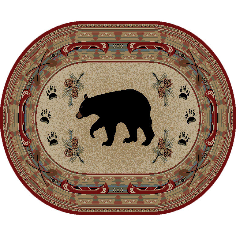 Wooded River Bear Rug Collection | Black Forest Decor