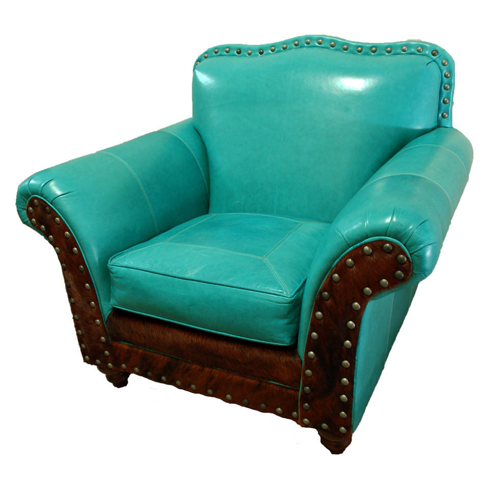 Albuquerque Turquoise Chaise Lounge | Black Forest Decor