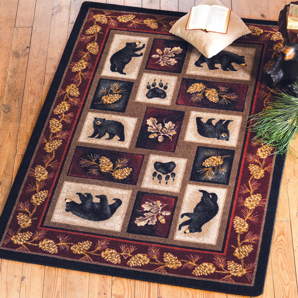 Bear Patch Rug Collection | Black Forest Decor