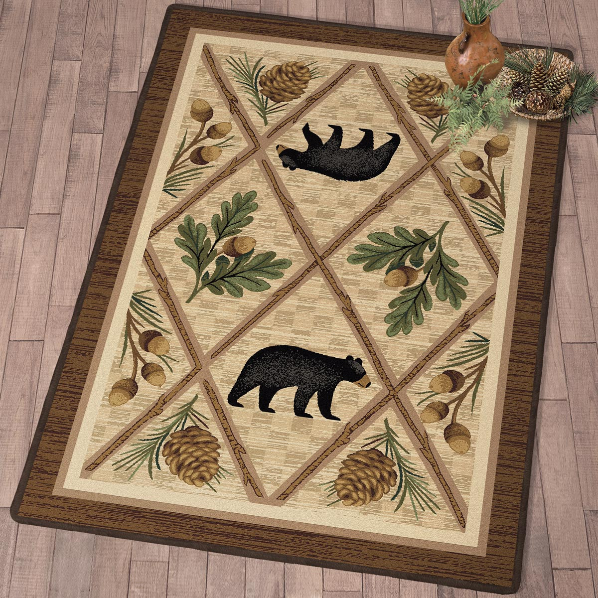 Rustic Wildlife Rugs, Including Bear Themed Rugs | Black Forest Décor