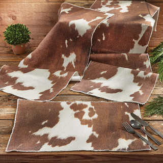 Boot Table with Cowhide | Black Forest Decor